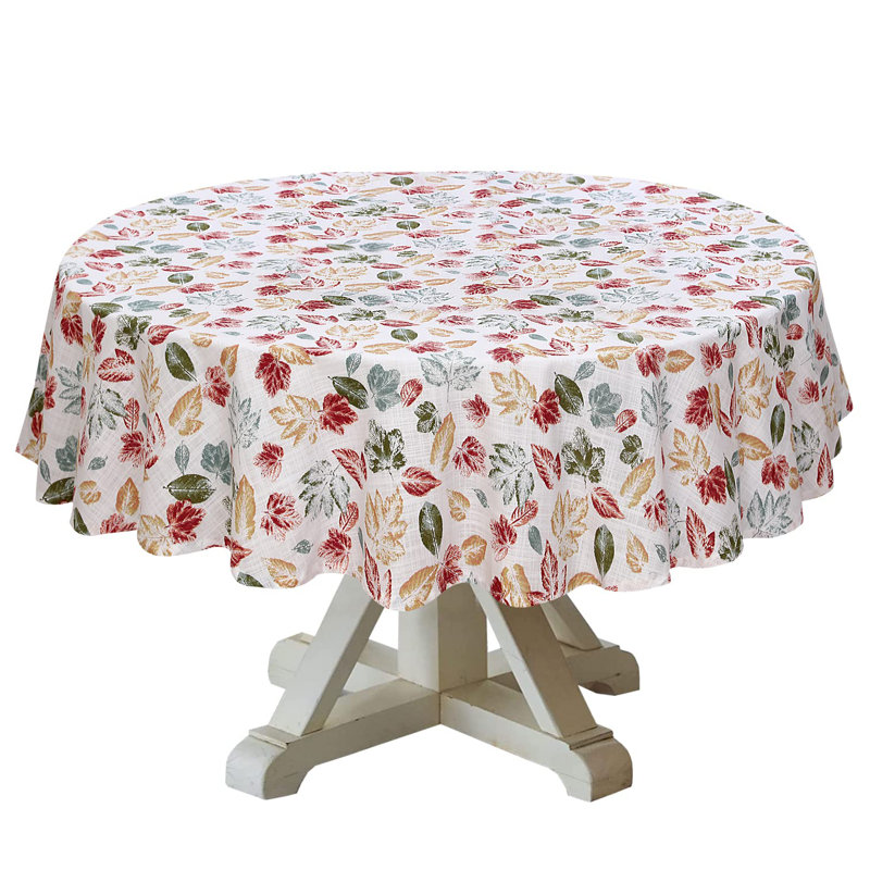 Ruvanti 70 Inch Round Tablecloth 100% Cotton Dining Table Cloth for 4-6 Foot Table | Wayfair